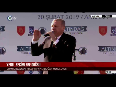 CUMHURBAŞKANIERDOĞAN ANKARA'DA KONUŞUYOR  - 20.02.2019