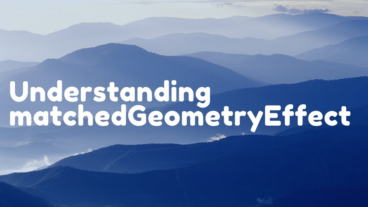 Understanding Matchedgeometryeffect In Swiftui For Ios 14 Youtube 4511