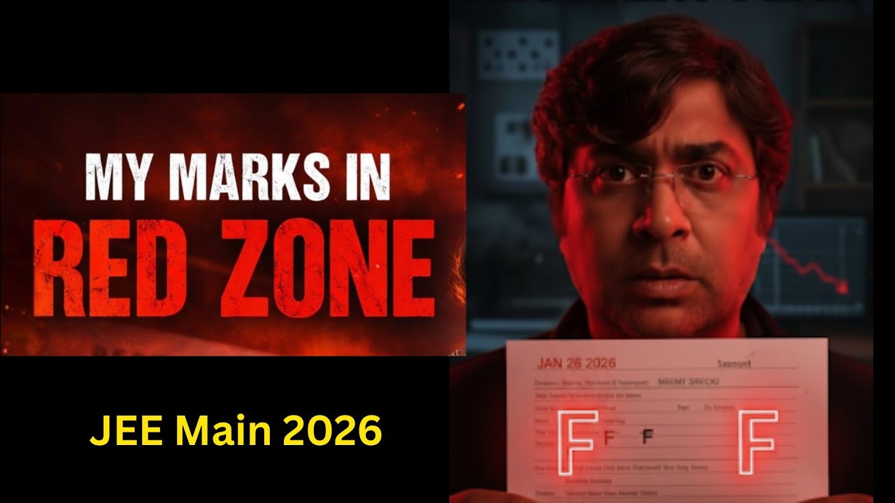 MY JEE MAIN MARKS in RED ZONE | JEE MAIN 2026 | GB Sir - YouTube
