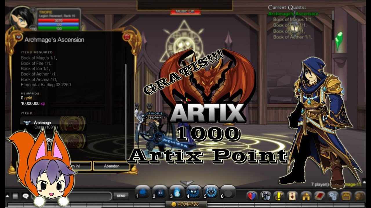 Cara Claim dan Redeem Artix Point Gratis + Review ArchMage Class | AQW ...