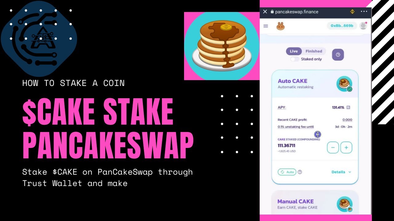 How to Stake on Pancakeswap through Trust Wallet - YouTube