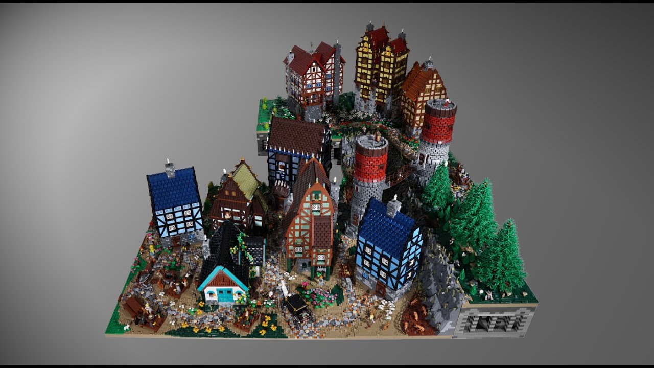 Medieval Layout - Haraldsborg 2020 Edition (LEGO 4K UHD) - YouTube