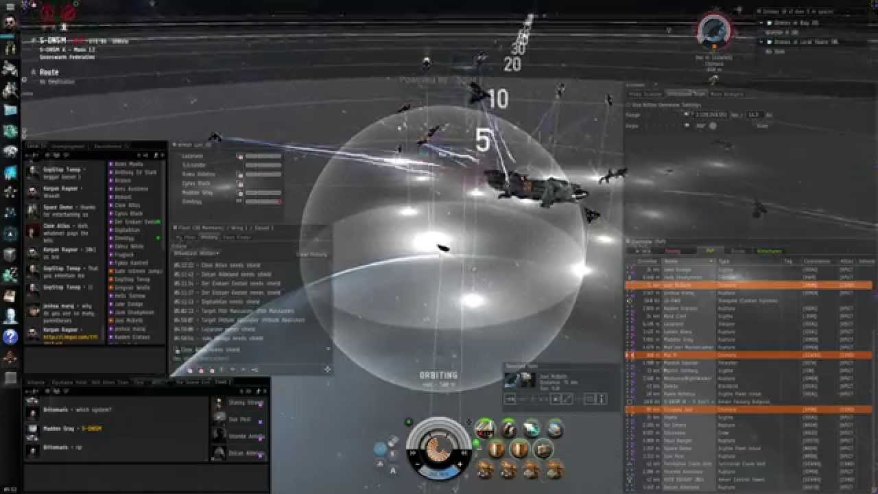 Eve Online - Goonswarm carrier gets swarmed (chimera) - YouTube