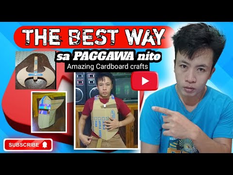 PART 3 Cardboard Craft Tutorial for "KNIGHT ARMOR" Axe, Body shield ...