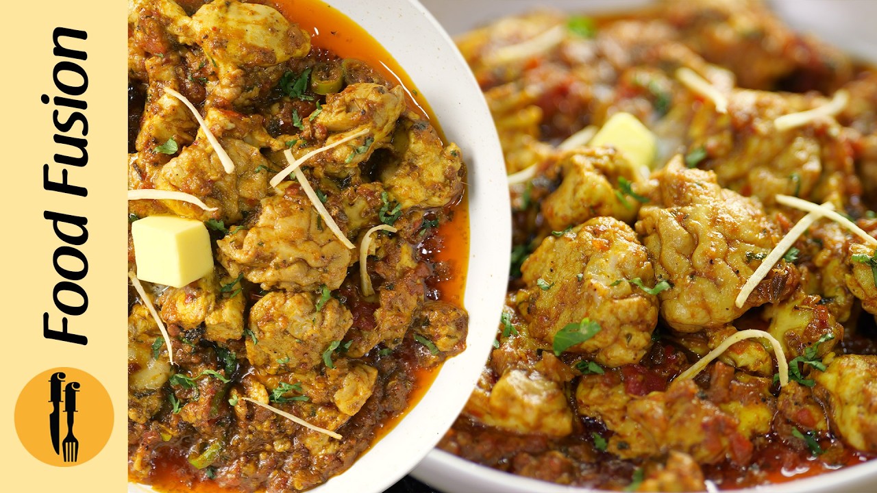 Butter Fry Brain Masala Recipe by Food Fusion - YouTube