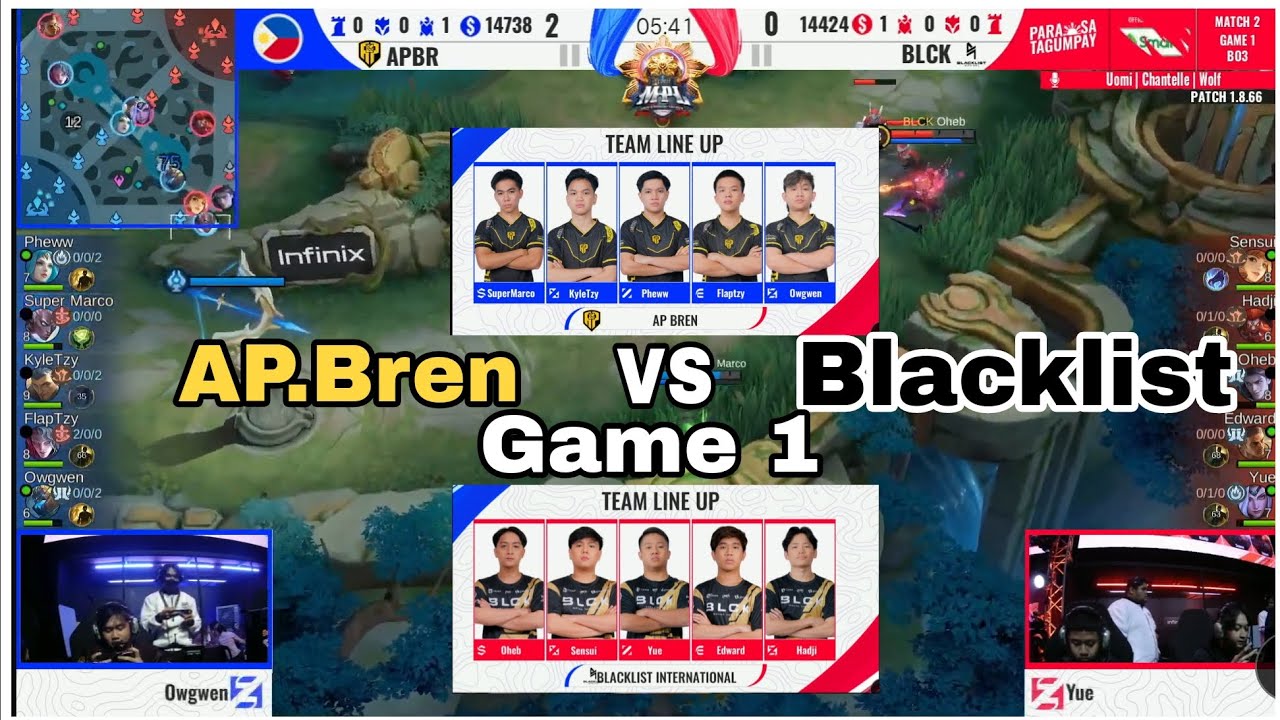 AP.Bren vs Blacklist Game 1 - MPL PH Filipino Season 13 Week 1 #apbren ...