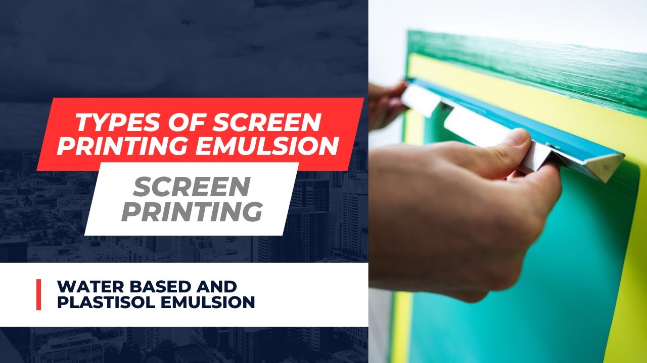 Types of screen printing emulsion - YouTube