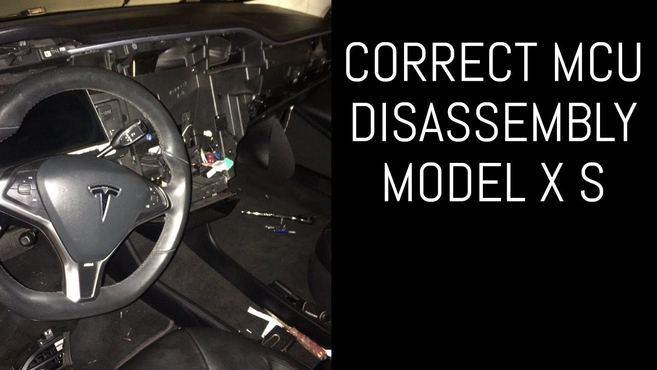 How to CORRECTLY remove the MCU from a Tesla Model S/X - YouTube
