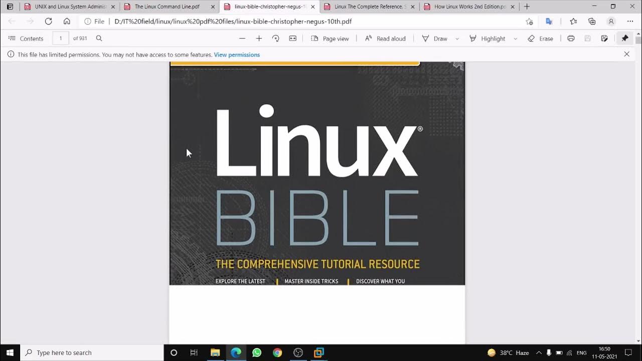 best books to learn linux - YouTube