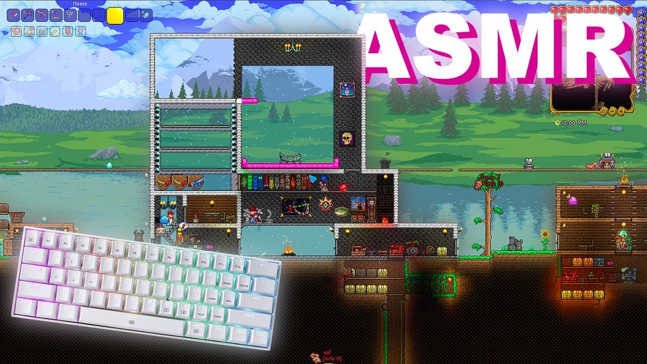 ASMR Gaming Terraria Mouse Clicking Keyboard Sounds Whispering ...