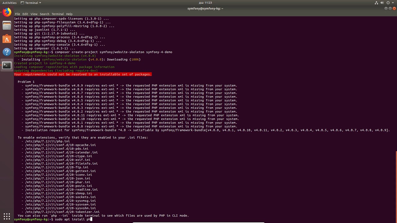 Installing Symfony 4 Youtube