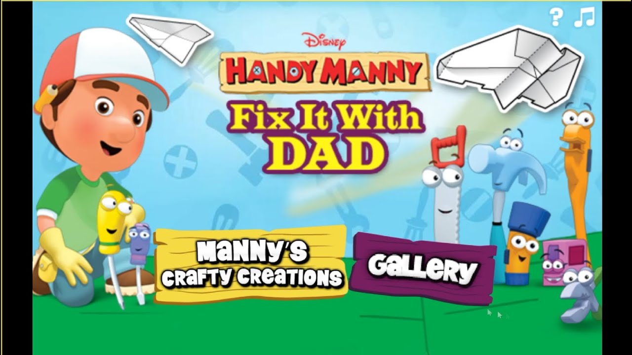 Handy Manny: Fix It With Dad - Old Flash Games - YouTube