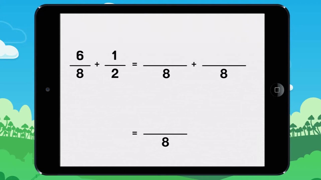Vidéo 14 Additionne ces fractions de dénominateurs différents Exemple 1 ...