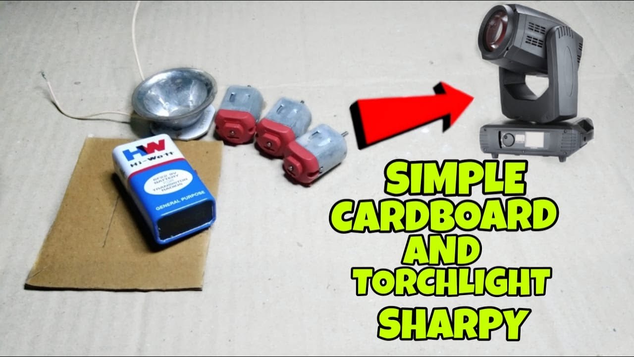 How To Make Mini Sharpy Light With TorchLight And Cardboard || Simple ...