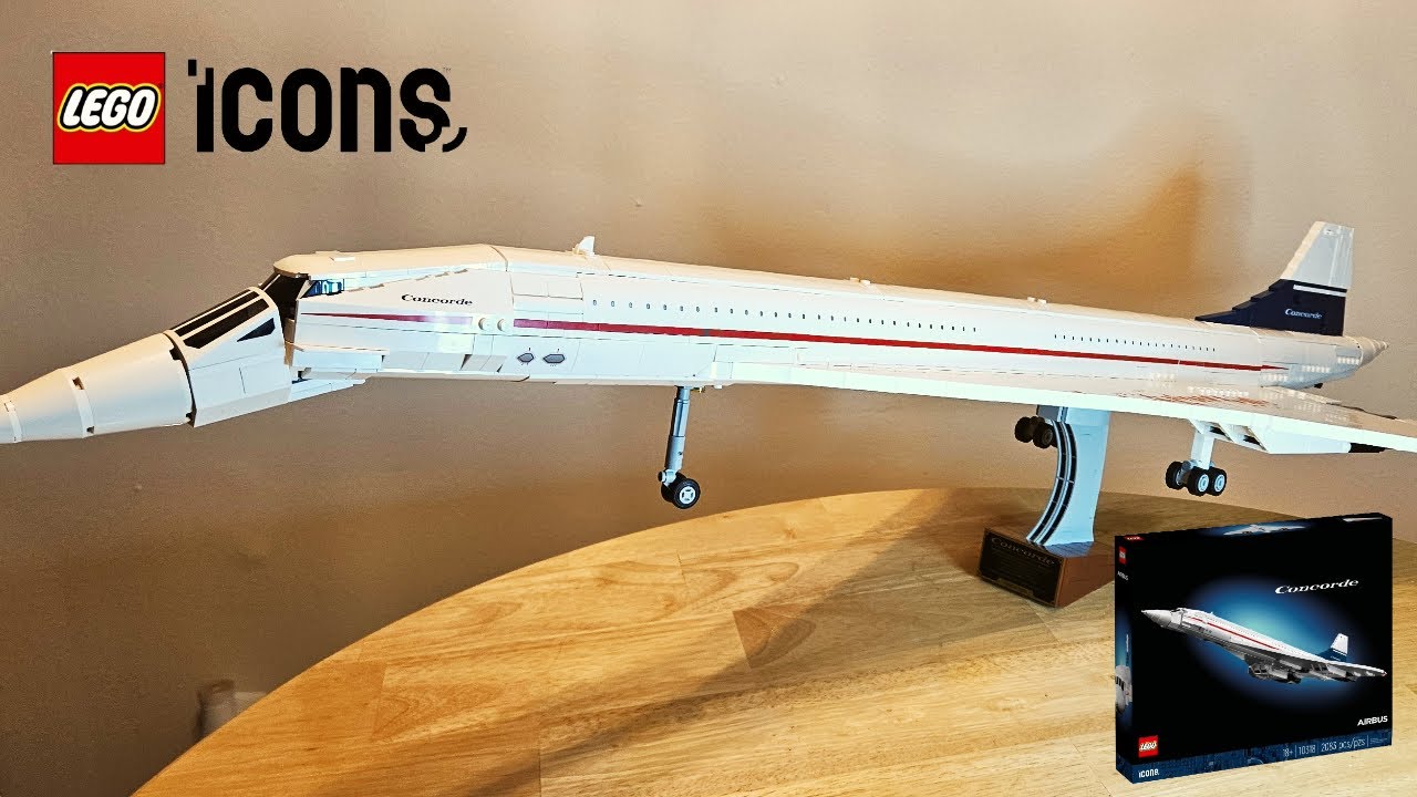 LEGO Icons Concorde (10318) - Speed Build & Review - YouTube