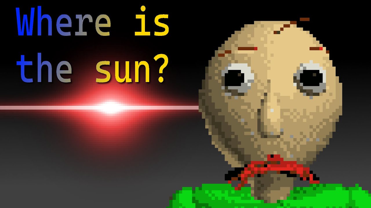 Where is the sun? | Baldi Short Animation - YouTube