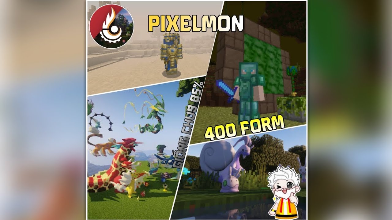 Pixelmon Giống Chu9 85% 400 Form | SangT | - YouTube