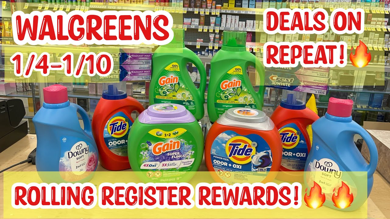 Walgreens Haul🔥|| 1/4-/10 || Rolling Register Rewards🔥🔥|| Very Low Out ...
