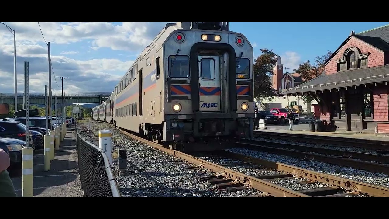 funny but tense moments as the marc excursion train backs into the marc ...