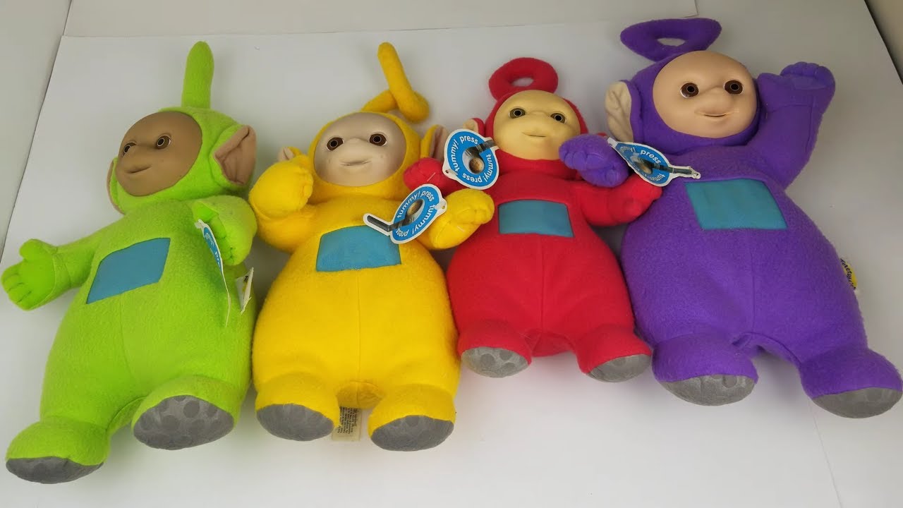 Teletubbies 16" Talking Plush Set of 4 Playskool 1998 Working w ...