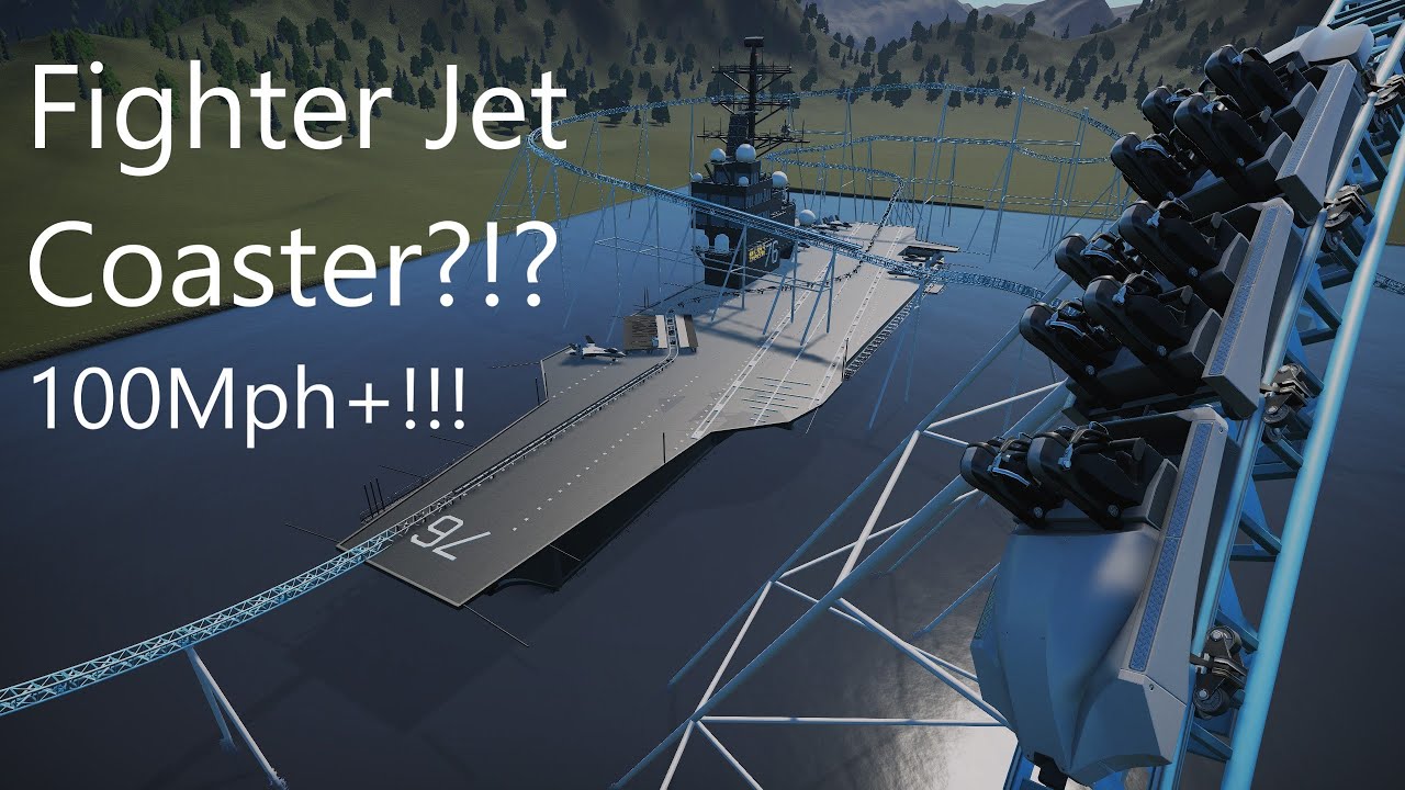100Mph+ Roller Coaster!?! | Fighter Jet Coaster | POV | Planet Coaster ...