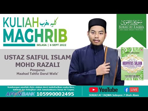06/09/2022 | USTAZ SAIFUL ISLAM MOHD RAZALI - YouTube