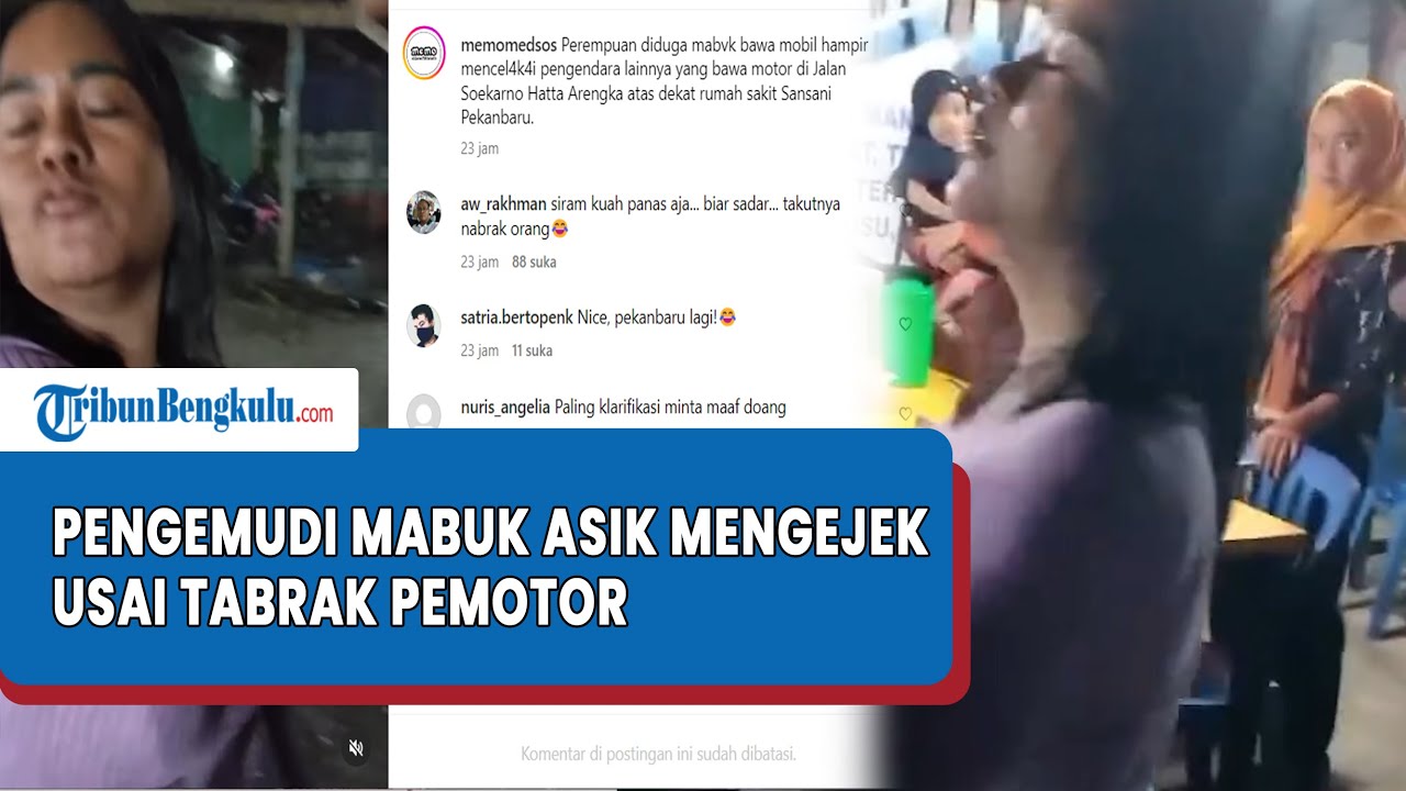 Pengemudi Mabuk di Pekanbaru Bikin Netizen Geram, Asik Joget Saat di ...