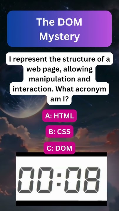 Crack the Code: The DOM Mystery Riddle Challenge! 🔍 #shorts #javascript - YouTube
