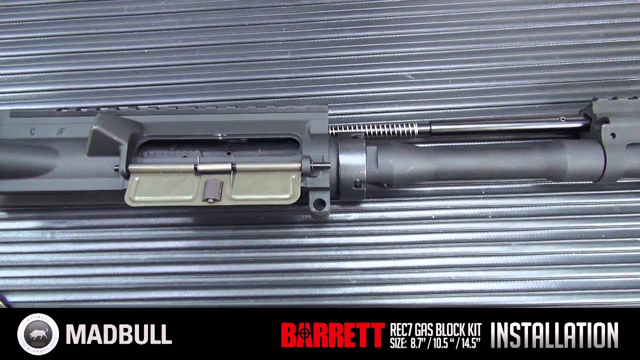 Madbull Barrett REC7 Gas Block Kit Installation - YouTube