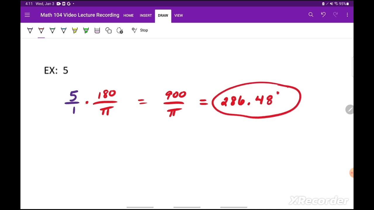 Converting Between Degrees and Radian - YouTube
