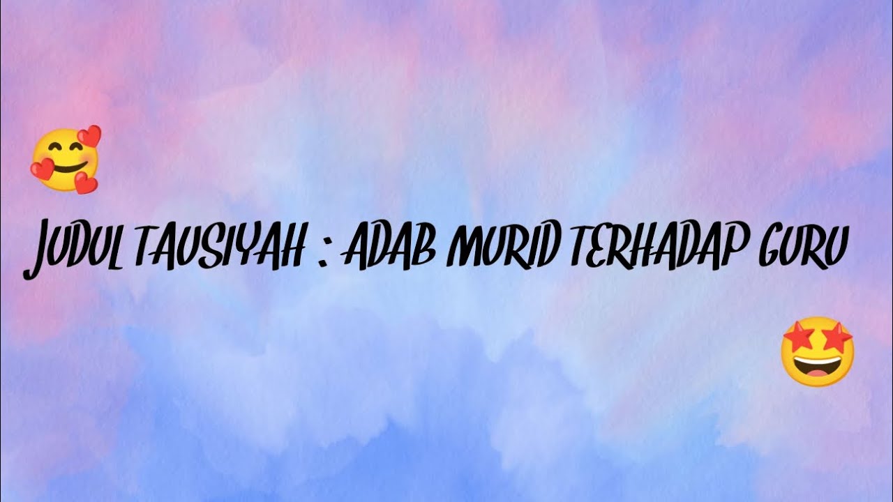 tausiah adab anak terhadap guru - YouTube