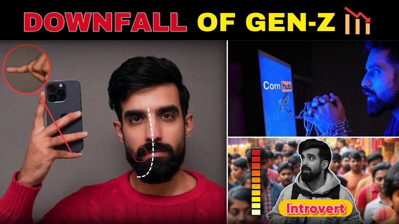 DOWNFALL of Gen Z| Asymmetrical Face| No fap| Addiction| Communication ...