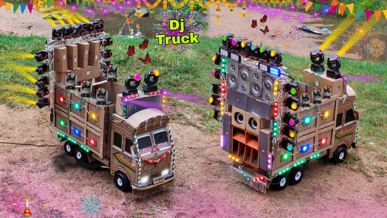 Mini Dj Truck Loading At-Home Dj Truck gadi kese banaye chota bala dj ...