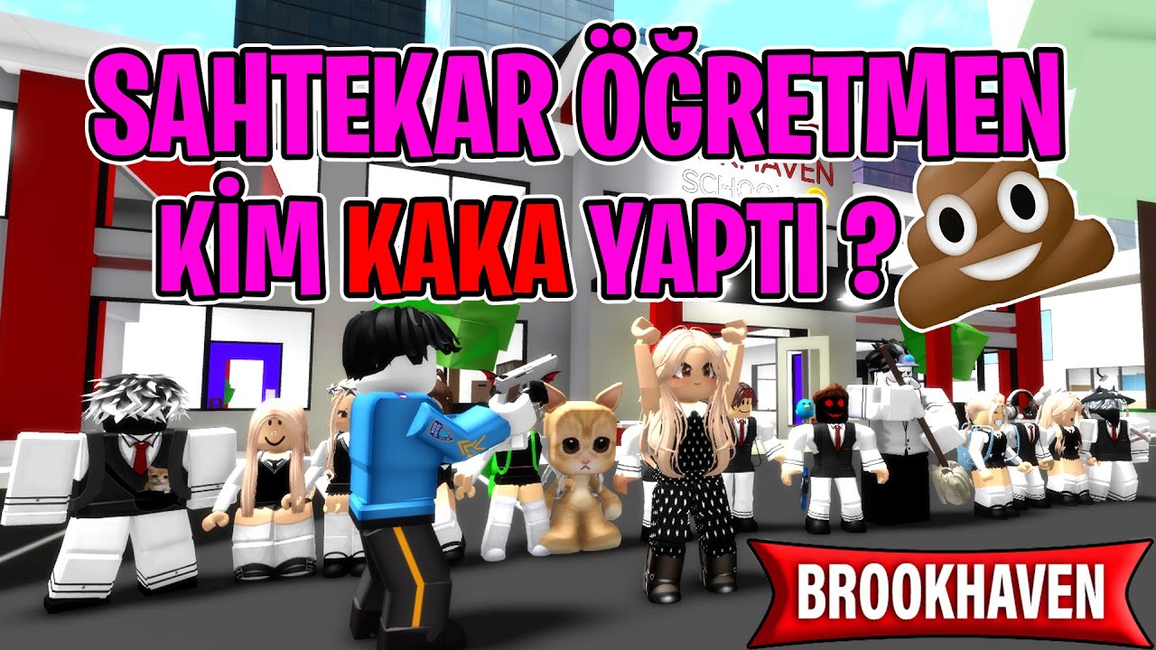 SAHTEKAR ÖĞRETMEN ( YERE KİM KAKA YAPTI ) ROBLOX BROOKHAVEN RP #roblox ...