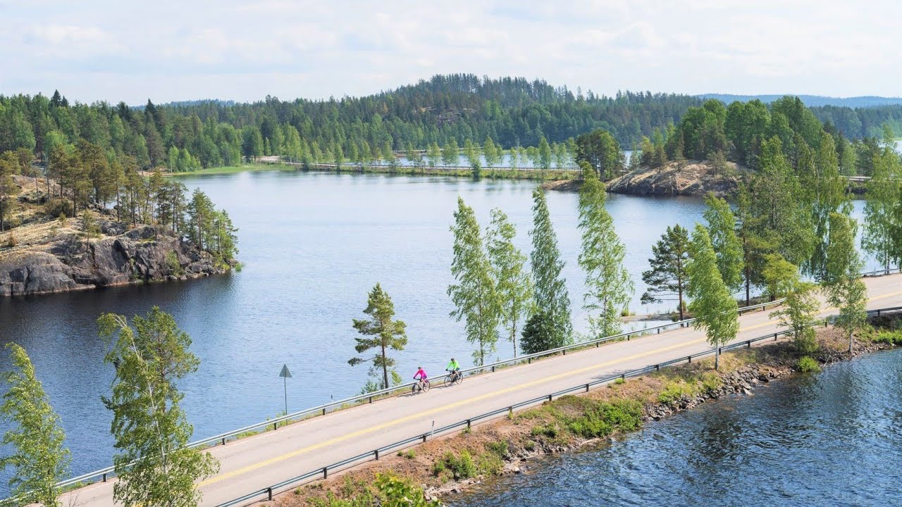 Experience Lake Saimaa by bike! Archipelago cycling routes - YouTube