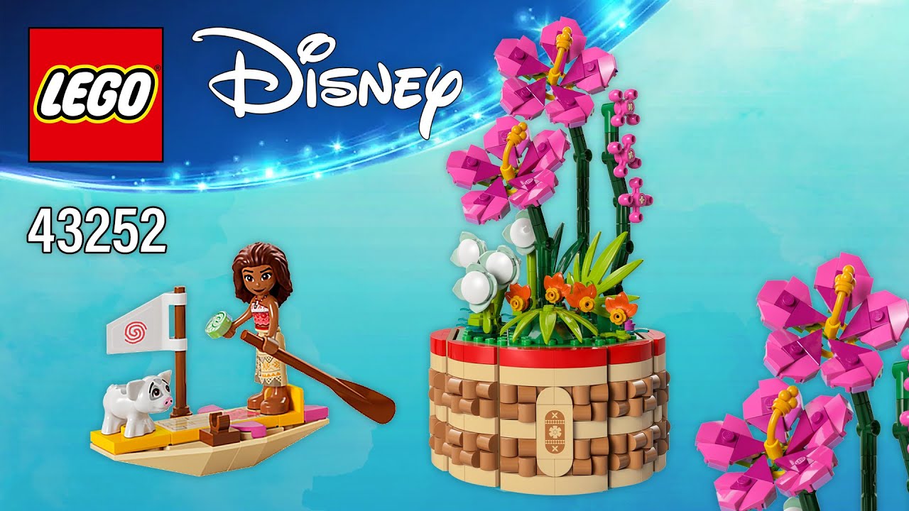 LEGO® Disney Moana’s Flowerpot (43252)[619 pcs] Step-by-Step Building ...