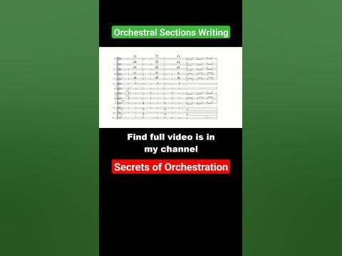 orchestral section writing #music #tutorial #orchestration #composer #filmscore - YouTube
