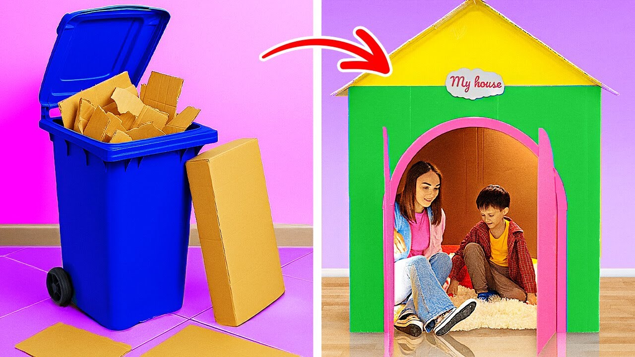 Upcycle and Create: Fun Cardboard Crafts to Brighten Your World! - YouTube