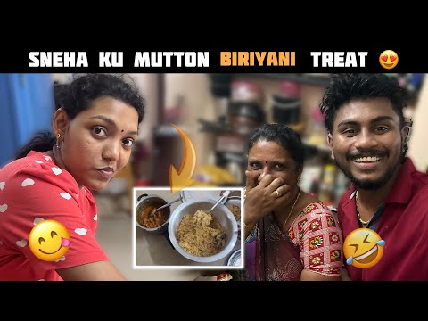😍 Sneha Amma Kuda Mutton Biriyani Treat | Spl Vlog | Pragan Sneha 