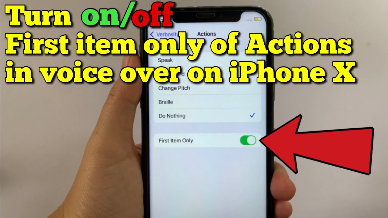 How To Turn On Or Off First Item Only Of Actions In Voice Over On how-to-turn-on-or-off-first-item-only-of-actions-in-voice-over-on