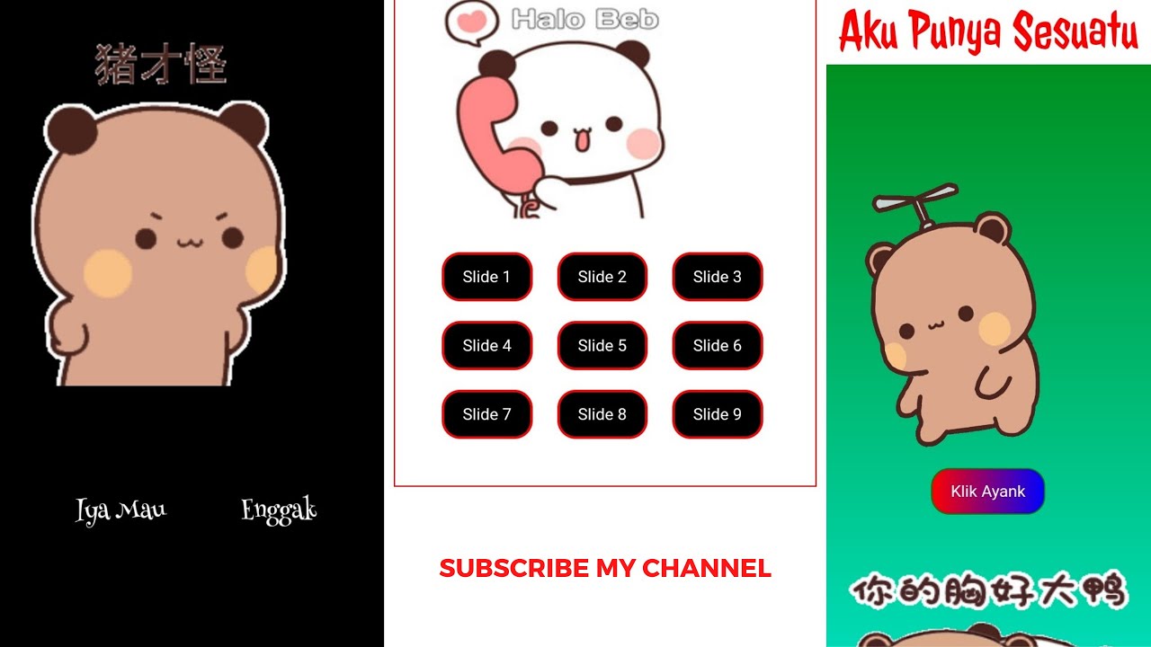 Script HTML Panda Gemoy Untuk Pacar Beserta Video Coding Untuk ...