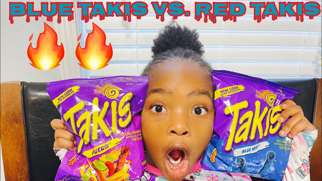 BLUE HOT TAKIS VS. RED HOT TAKIS CHALLENGE | WHO WILL WIN ?! 🔥🔥 - YouTube