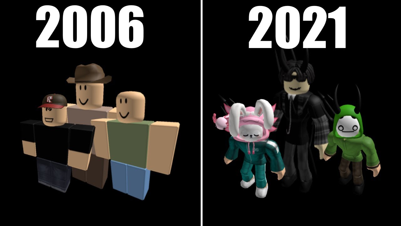 Roblox avatar evolution in 32 seconds - YouTube