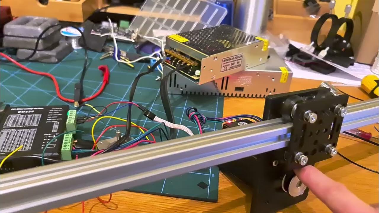 Quick intro to custom linear actuator for roof mechanism - YouTube