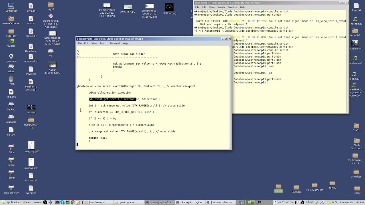 Gtk Weather App Example Addendum - YouTube