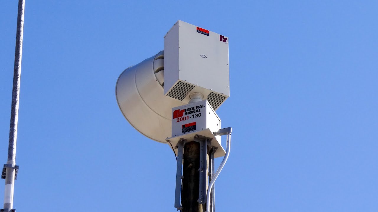 ASC T-128 Tornado Siren Test - Alert - Oshkosh (Winnebago Co.), WI ...
