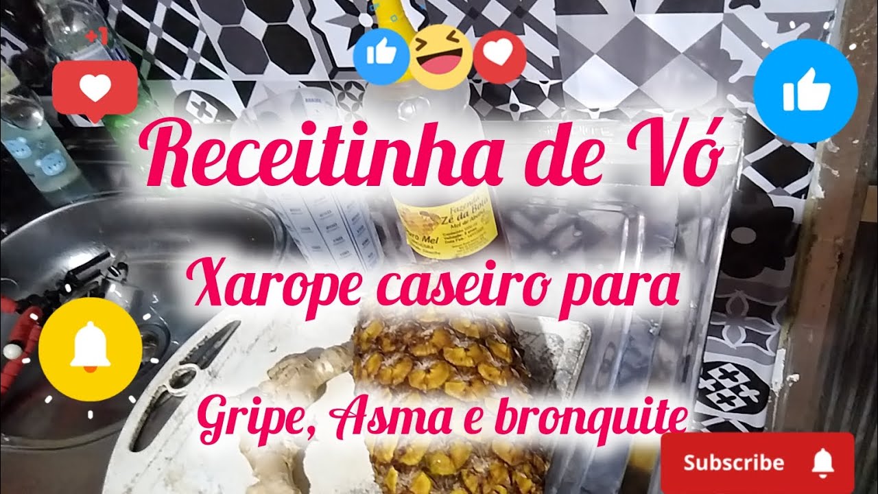 Faça você mesmo/Xarope de Abacaxi com mel e Gengibre/Lambedor de ...