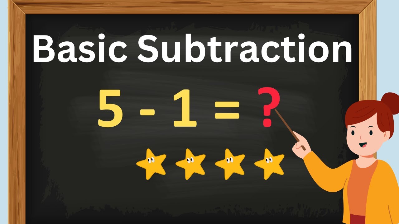 Learn Basic Subtraction - Single Digit Numbers 1 to 9 - Maths for ...