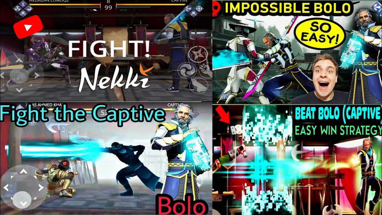 how to beat captive/bolo in shadow fight 3 // captive/boloko kaise ...