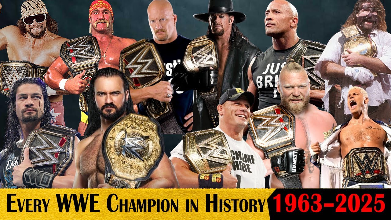 Every WWE Champion in History (1963–2025) | Complete WWE Championship ...